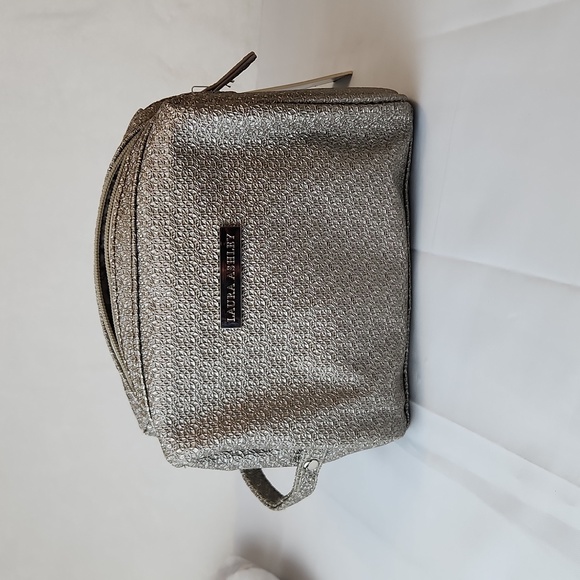 Laura Ashley | Bags | Laura Ashley Womens Hand Held Cosmetic Tote Gray ...